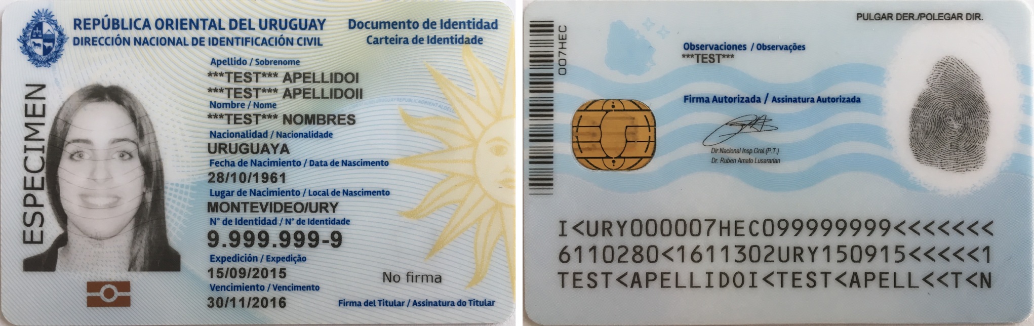 Cédula de identidad – Aldo: Servicio de reubicación